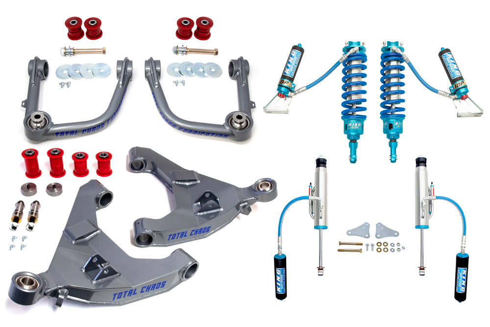 Mid Travel Lift Kit W/ Adjustable Coilover 3.0 Inch Diameter Front And ...