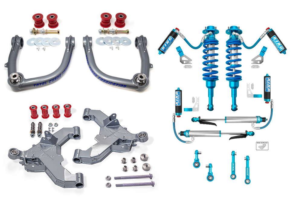 Mid Travel Lift Kit W/ Front & Rear 2.5 Inch Diameter Adjustable King ...