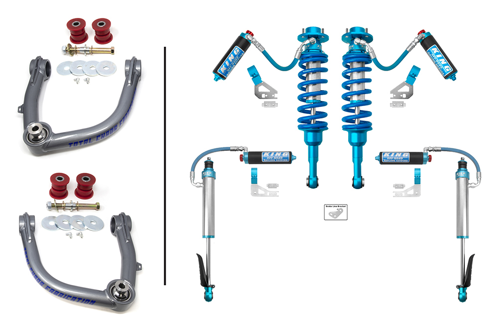 Lift Kit W/ Front & Rear 2.5 Inch Diameter Adjustable King Shocks ...