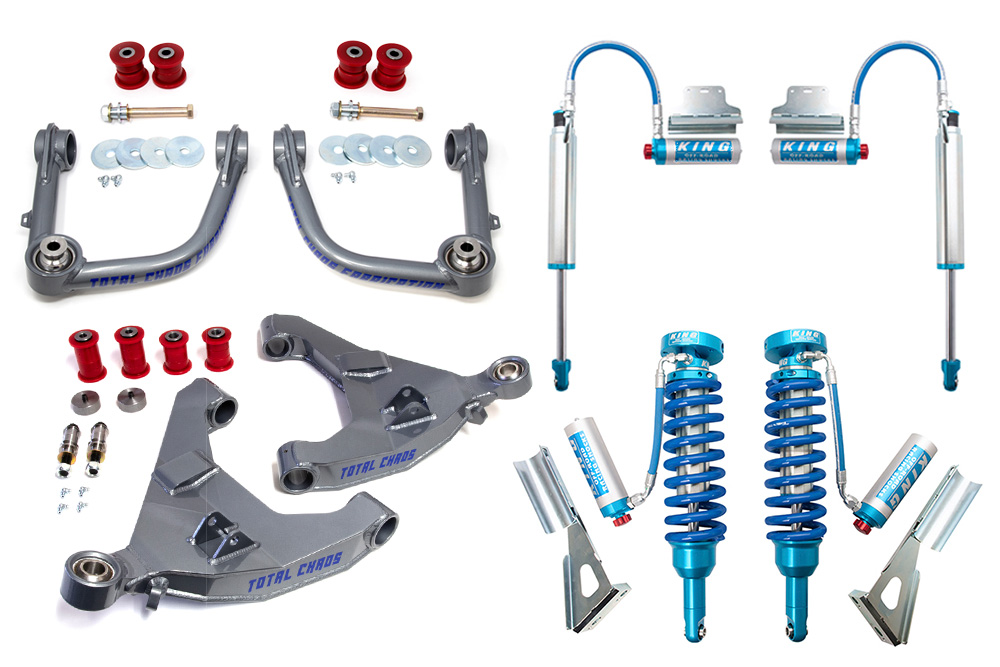 Mid Travel Lift Kit W/ Front & Rear 2.5 Inch Diameter Adjustable King ...